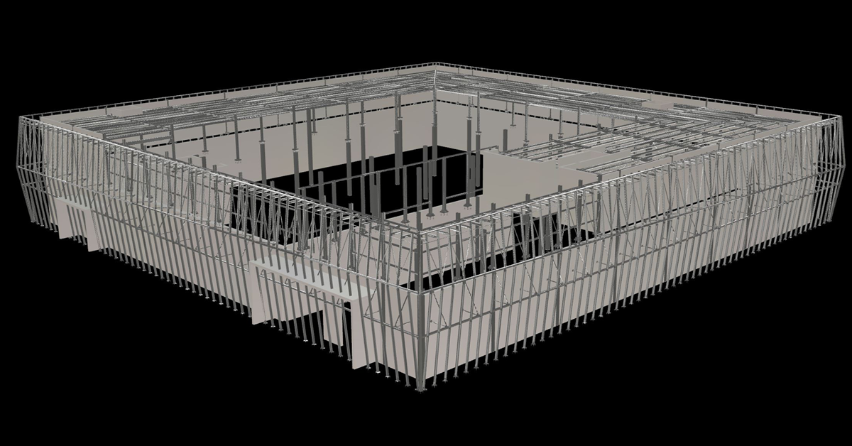 Concrete Structure with a Steel Roof by ADSL Group