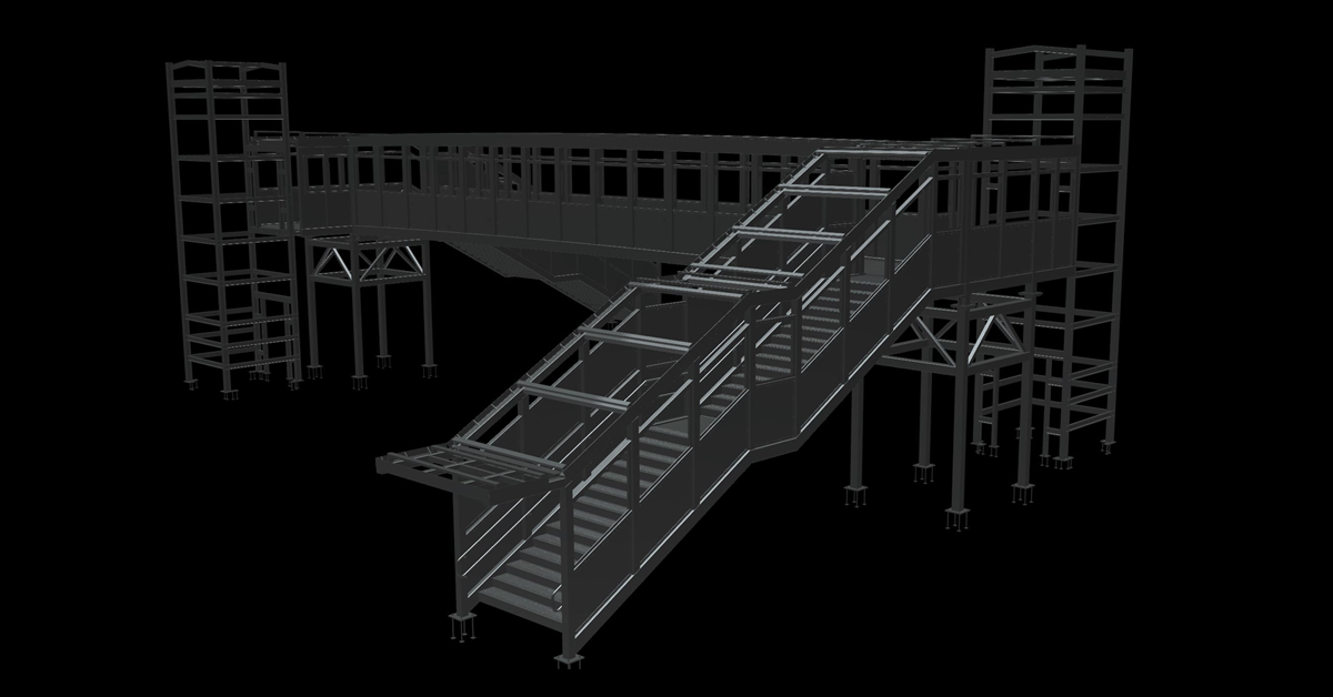 Train Station Access Bridge by ADSL Group