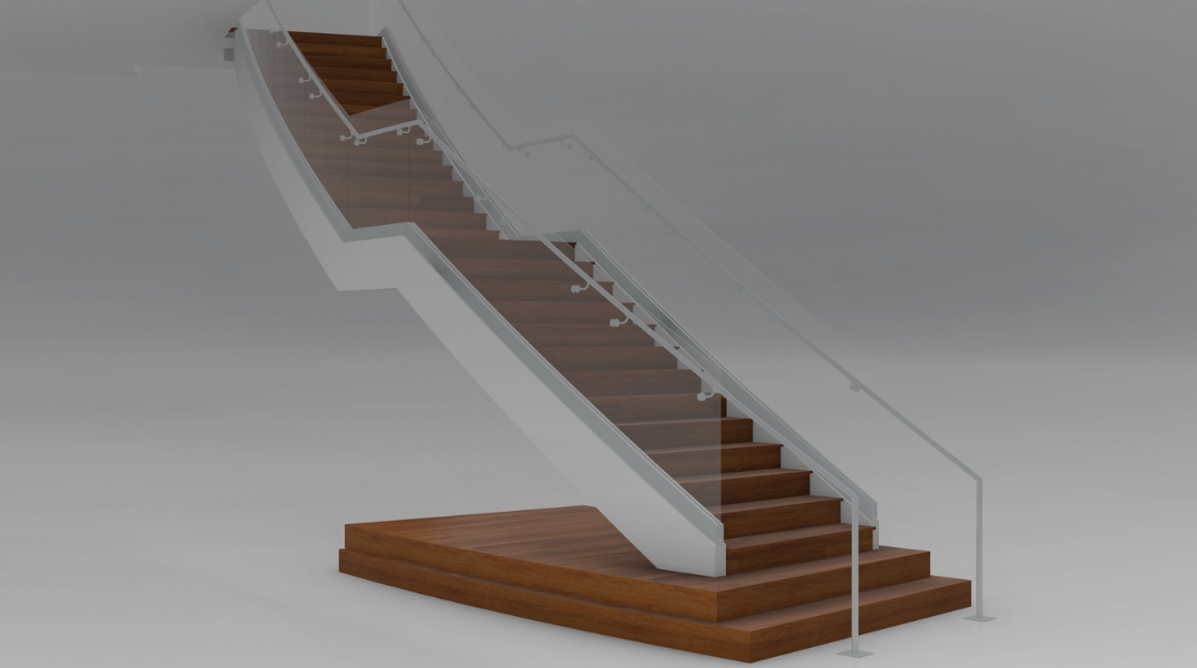 Behind the Build: Structural Drawings and 3D Model for Feature Staircase